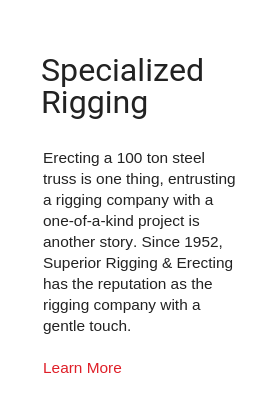 Superior Rigging & Erecting Co. | Making The Tough Look Easy